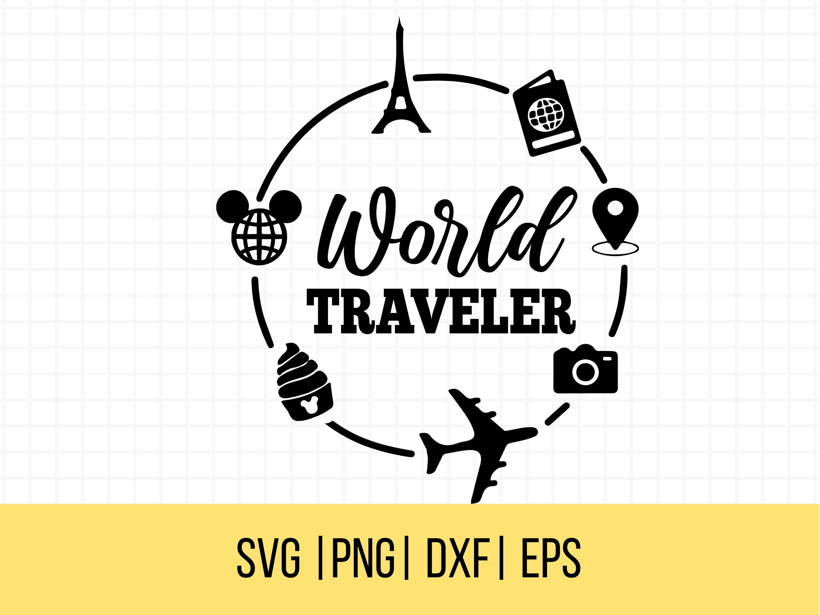 World Traveler SVG Travel SVG Airplane Svg Travel Quotes - Etsy