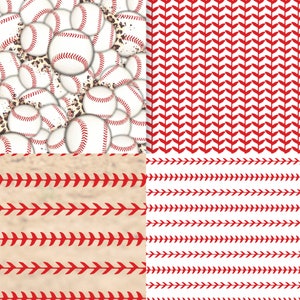 Baseball Digital Paper, Game Day Digital Paper, Baseball Player ...