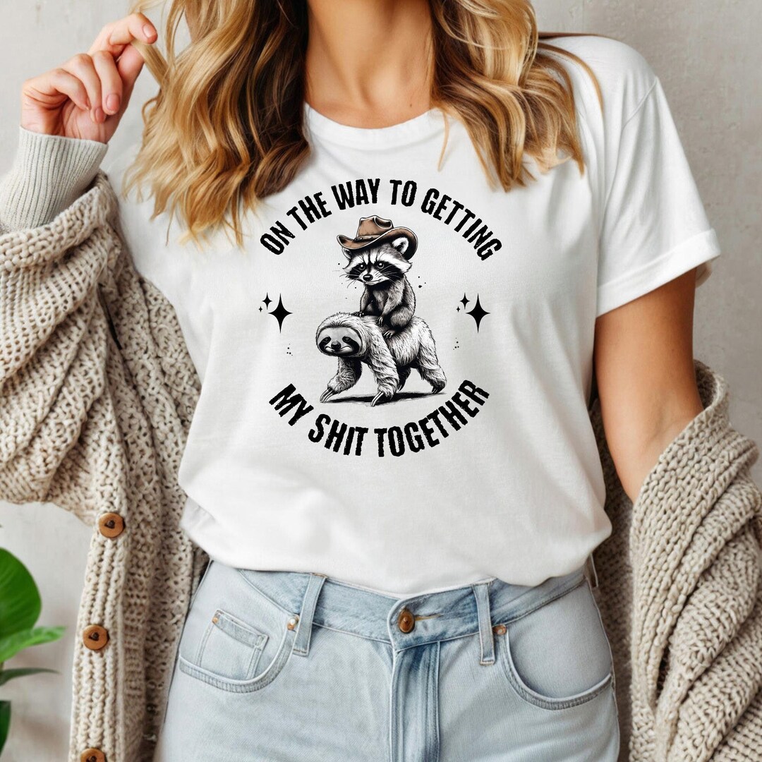 On the Way to Get My Shit Together PNG, Funny Raccoon, Adult Humor Png ...