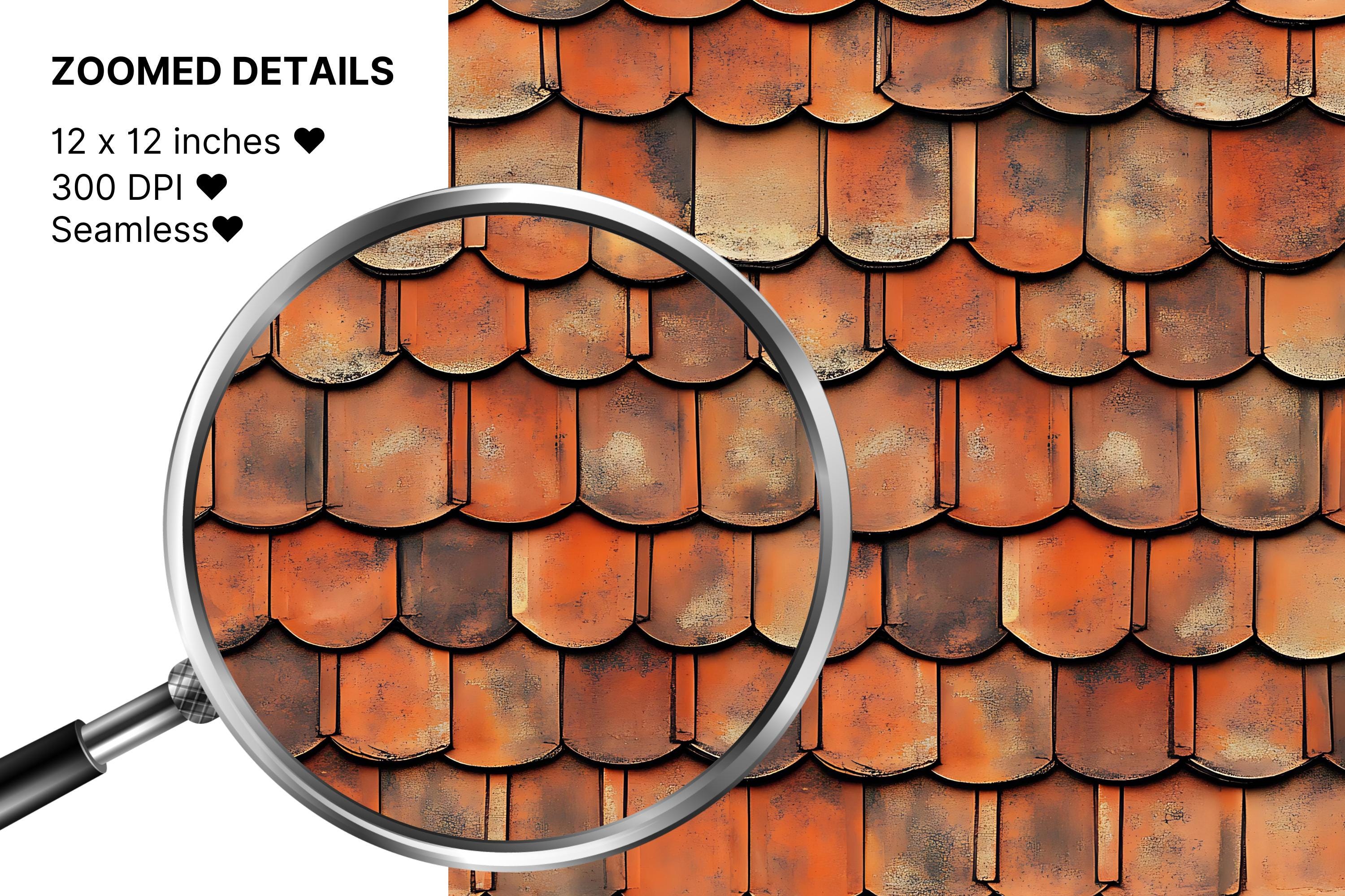 Roof Texture Patterns: 30 Seamless Digital Papers (12x12 JPG) - Etsy