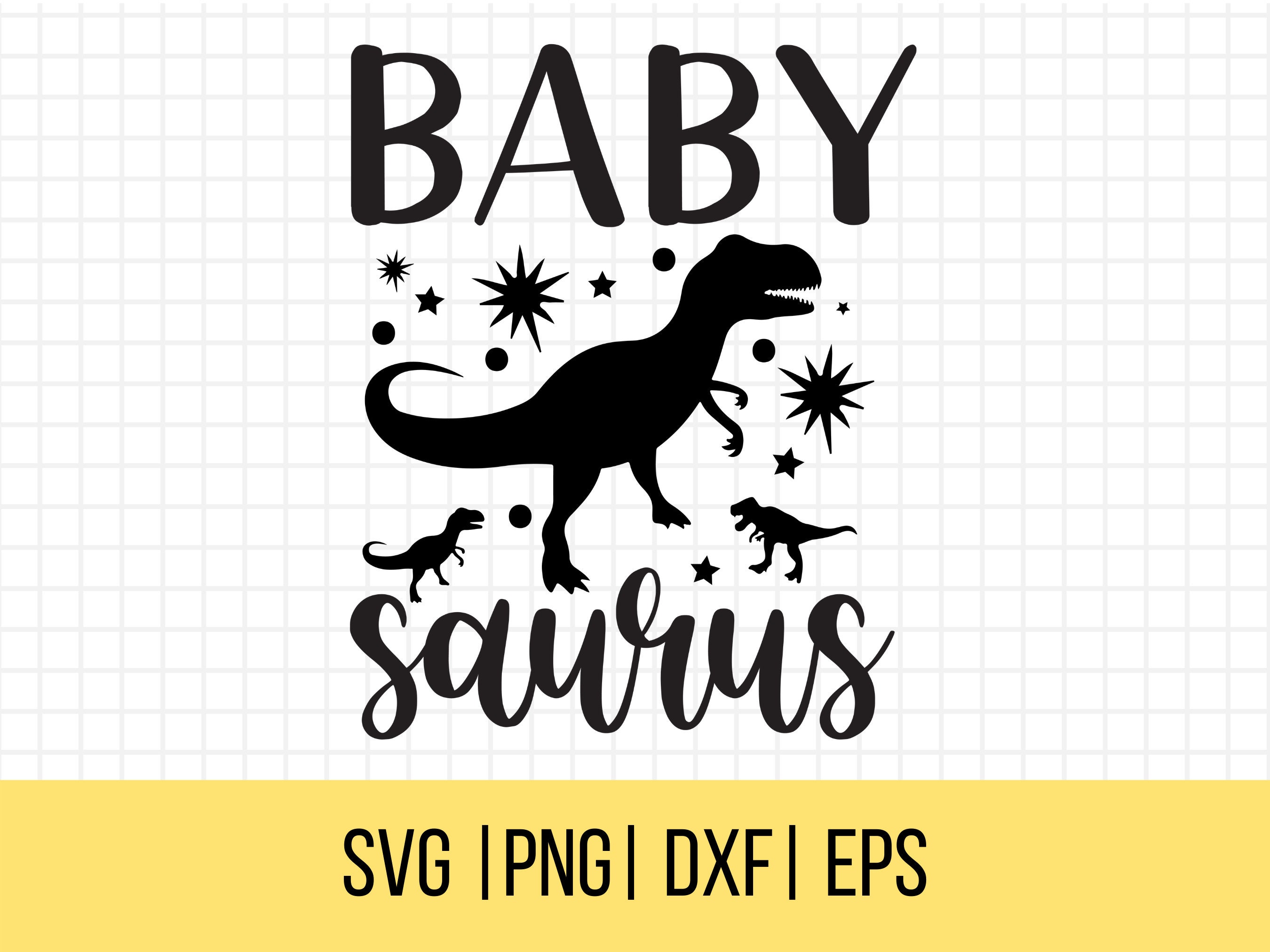 Baby Saurus SVG Newborn SVG Files Baby Boy Svg New Baby | Etsy