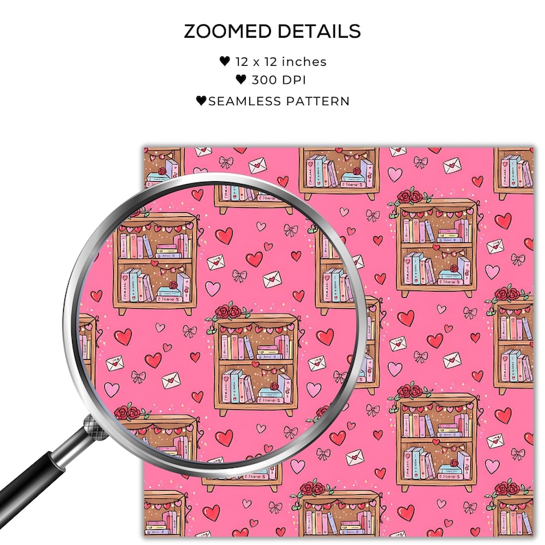 Whimsical Valentines Day Watercolor Scrapbook Paper Bundle, Hearts ...