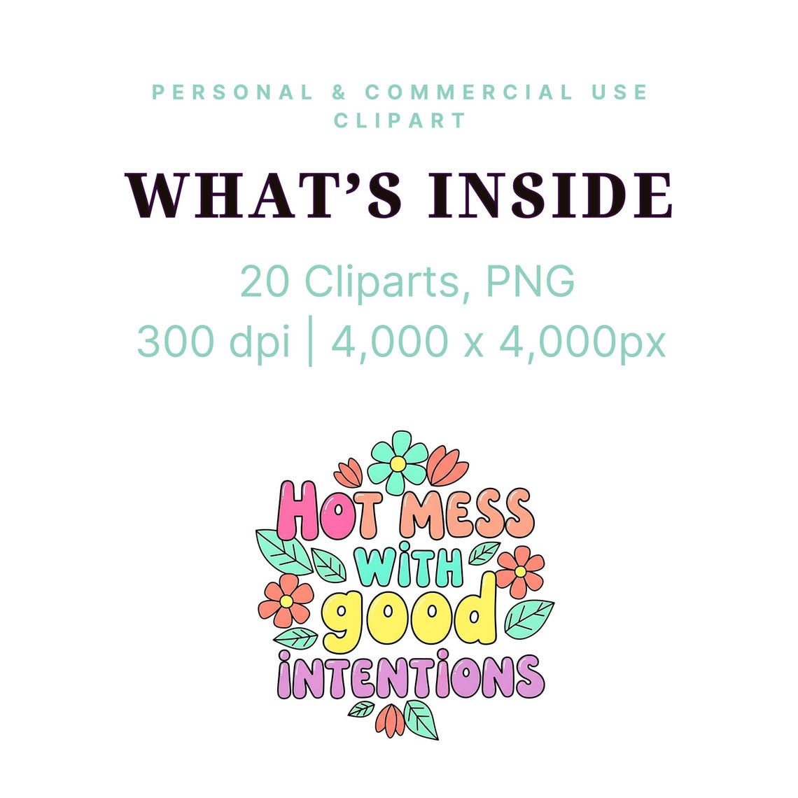 Sarcastic Mental Health Clipart Bundle: Funny Self Care Quotes PNG ...