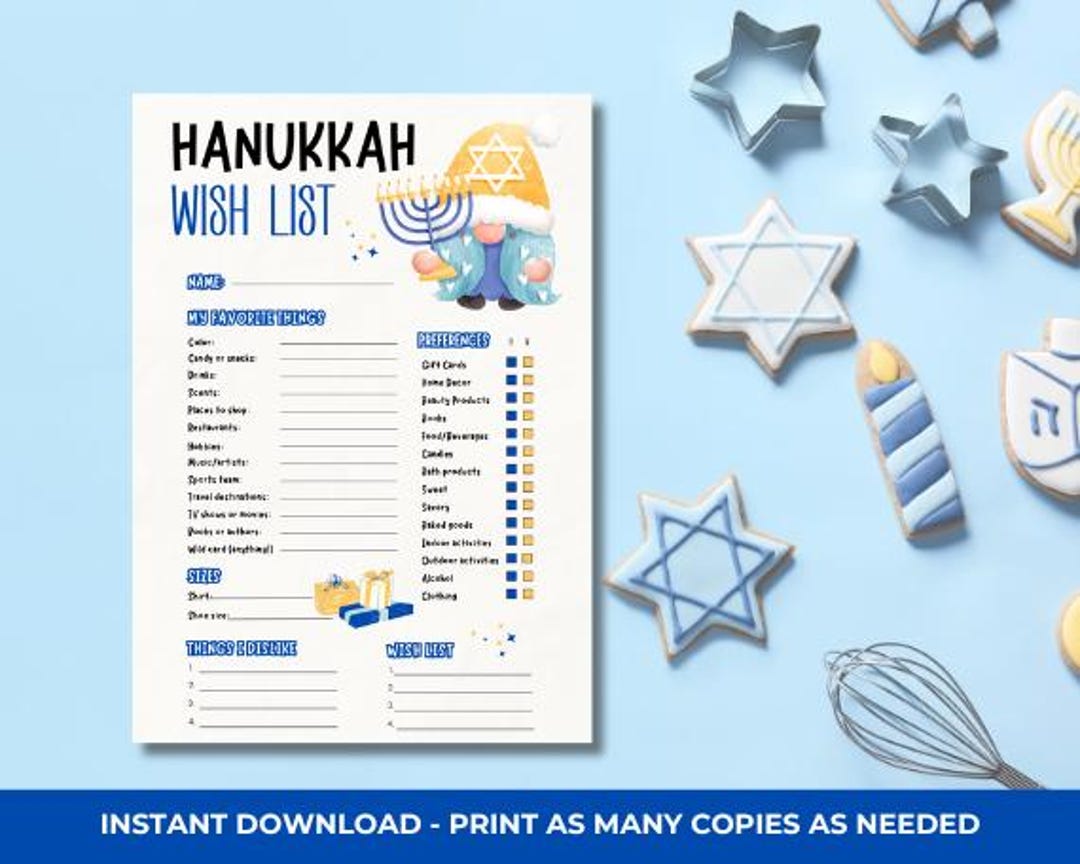 Hanukkah Wish List, Hanukkah Gifts, My Favorite Things for Hanukkah ...