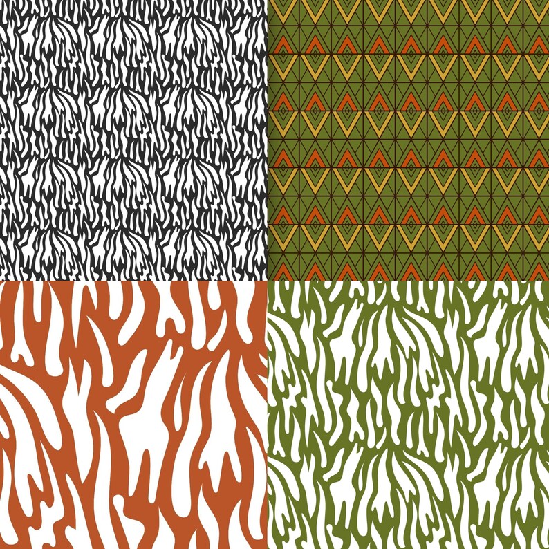 African Digital Paper African Background Paper African - Etsy