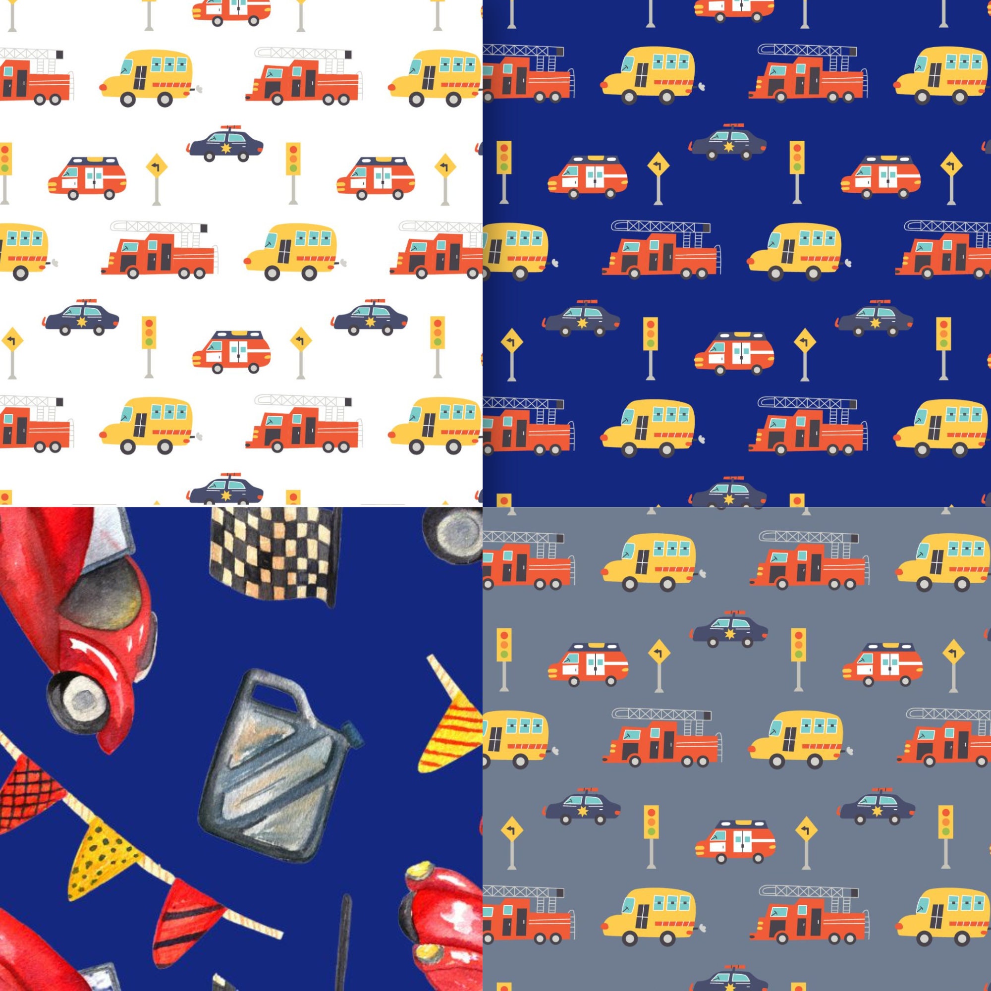 Cars Digital Paper Bundle Cars and Trucks Digital Paper - Etsy