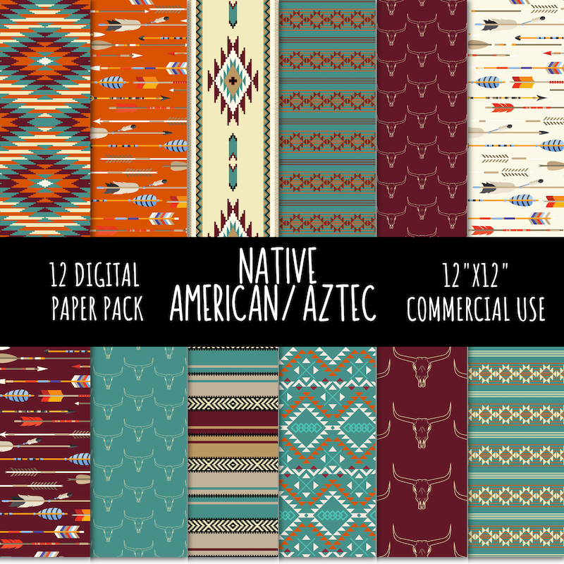 Aztec Western Patterns - Etsy