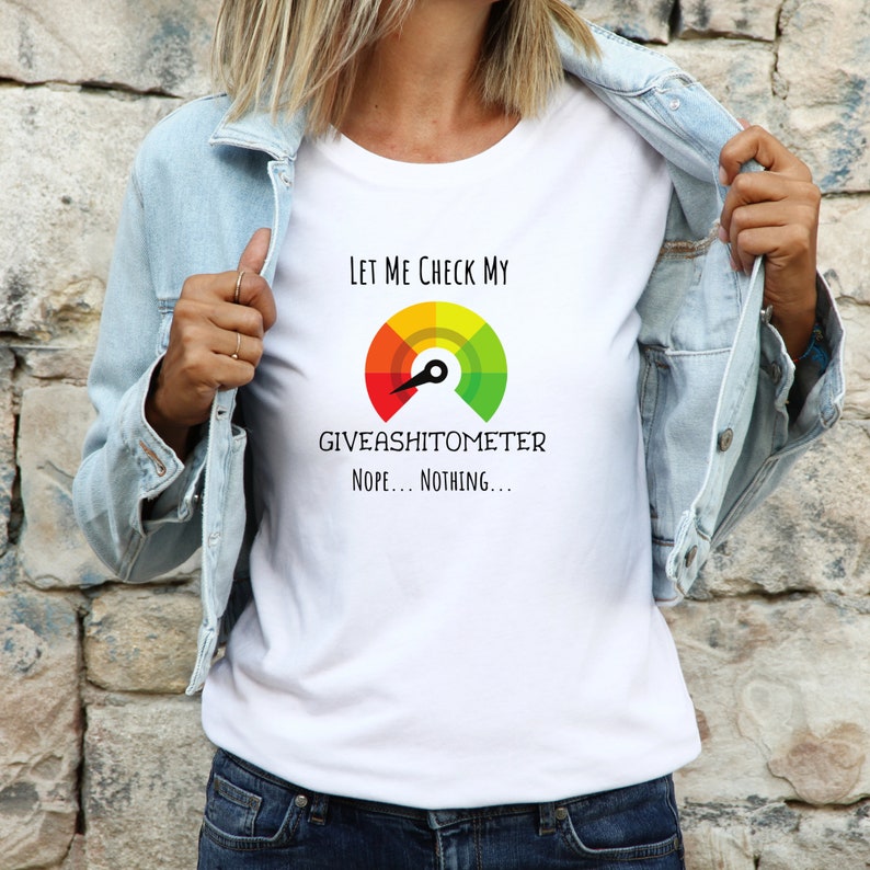 Funny SVG Sarcastic SVG Let Me Check My Giveashitometer | Etsy