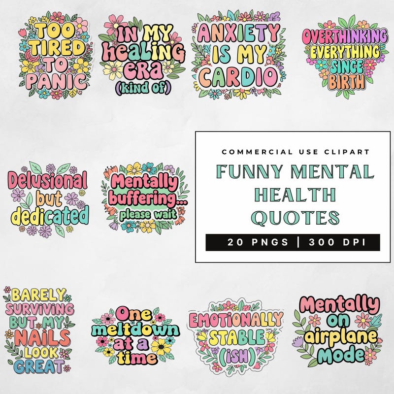 Funny Stress Stickers - Etsy UK