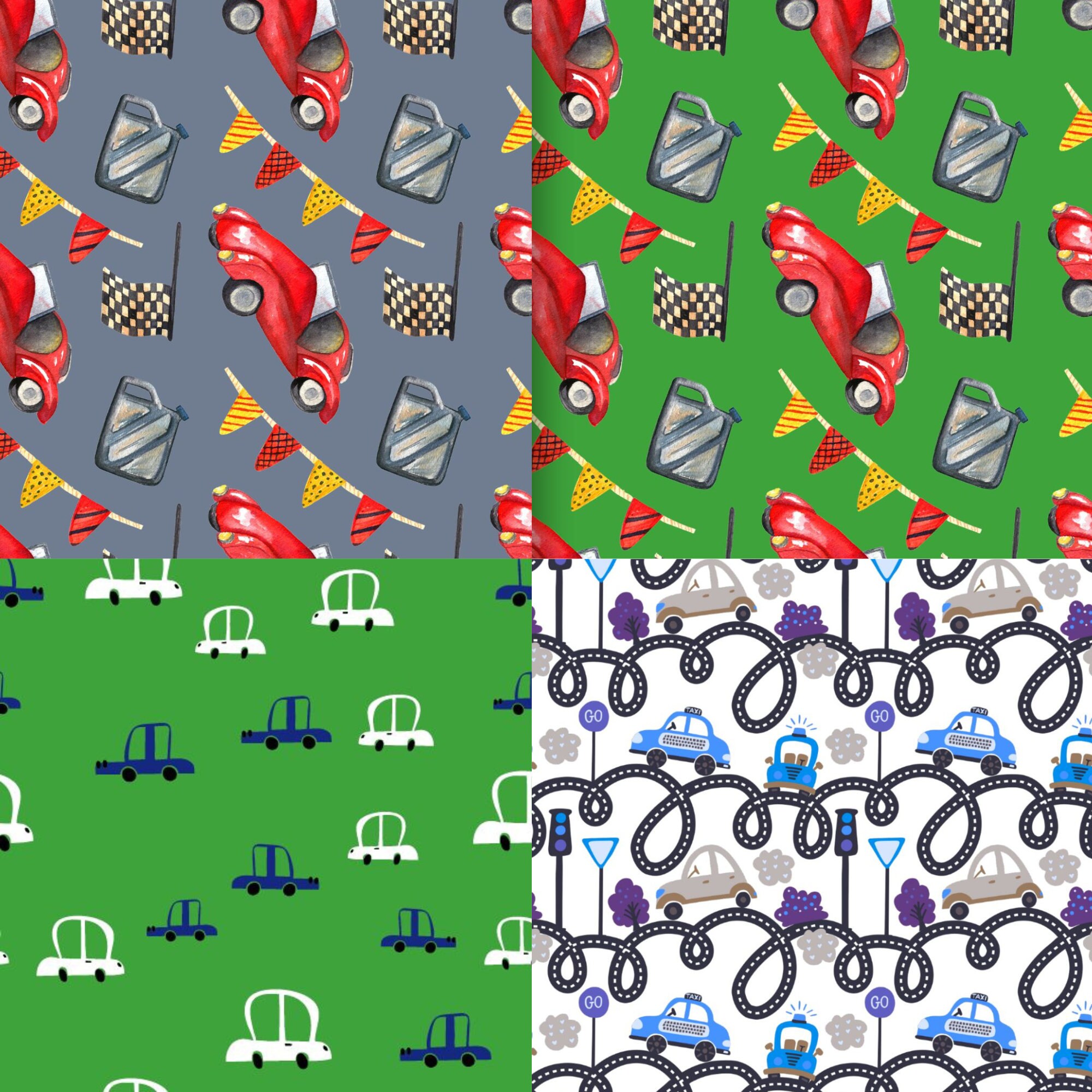 Cars Digital Paper Bundle Cars and Trucks Digital Paper - Etsy