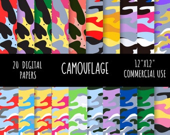 Army Force Camouflage Digital Paper Us Army Paper Military - Etsy