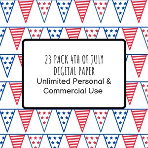 Patriotic Digital Paper, USA Digital Paper, America Scrapbook Paper ...
