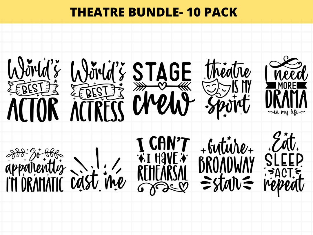 Actor SVG, Theatre SVG Bundle, Access Svg, Theater Png, Drama Svg, Free ...