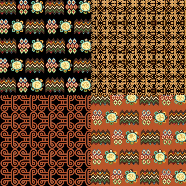 African Digital Paper African Background Paper African - Etsy