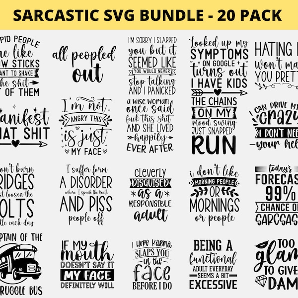 Snarky Svg - Etsy
