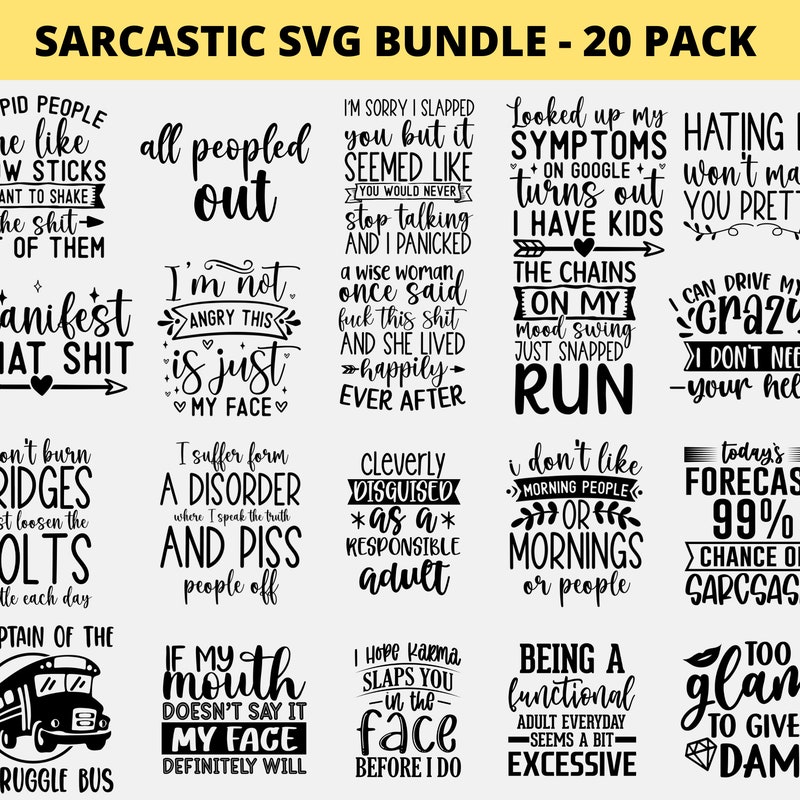 Snarky Svg - Etsy
