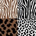 Animal Print Digital Paper Pack, Safari Digital Scrapbook Paper ...