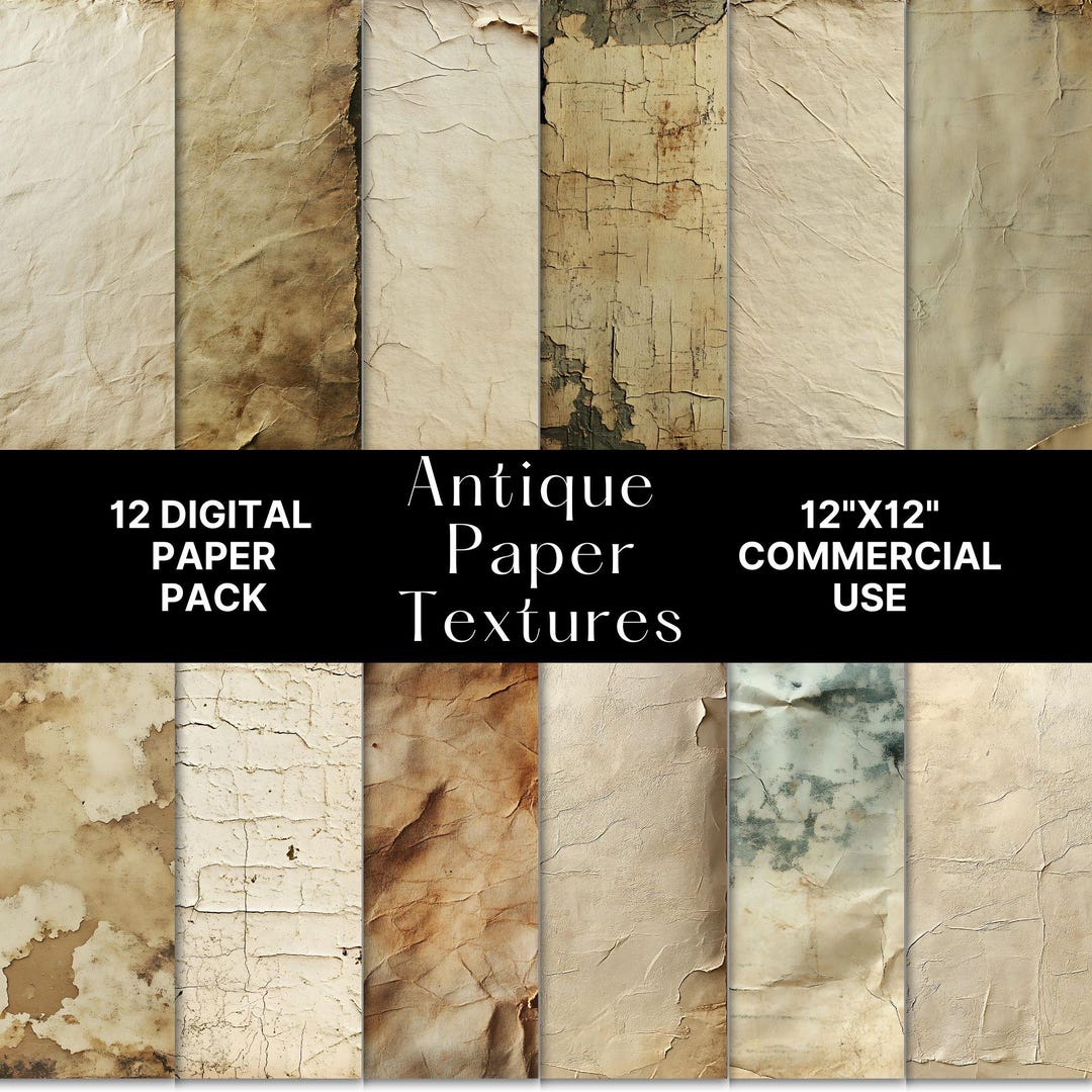 Old Paper Texture Digital Paper, Antique Paper Background, Vintage ...