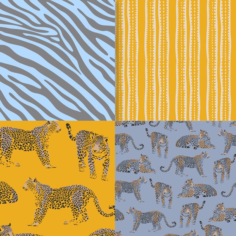 Zoo Digital Paper Pack Safari Animal Digital Scrapbook Paper - Etsy