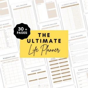 Ultimate Life Planner, Household Planner Printables, Home Management ...