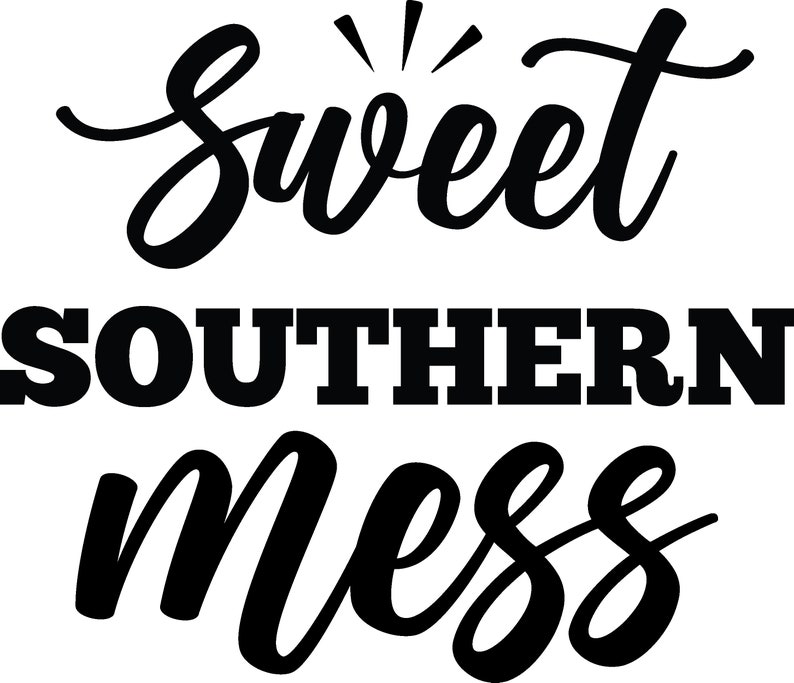 Sweet Southern Mess SVG Southern SVG Country Svg Cowgirl - Etsy