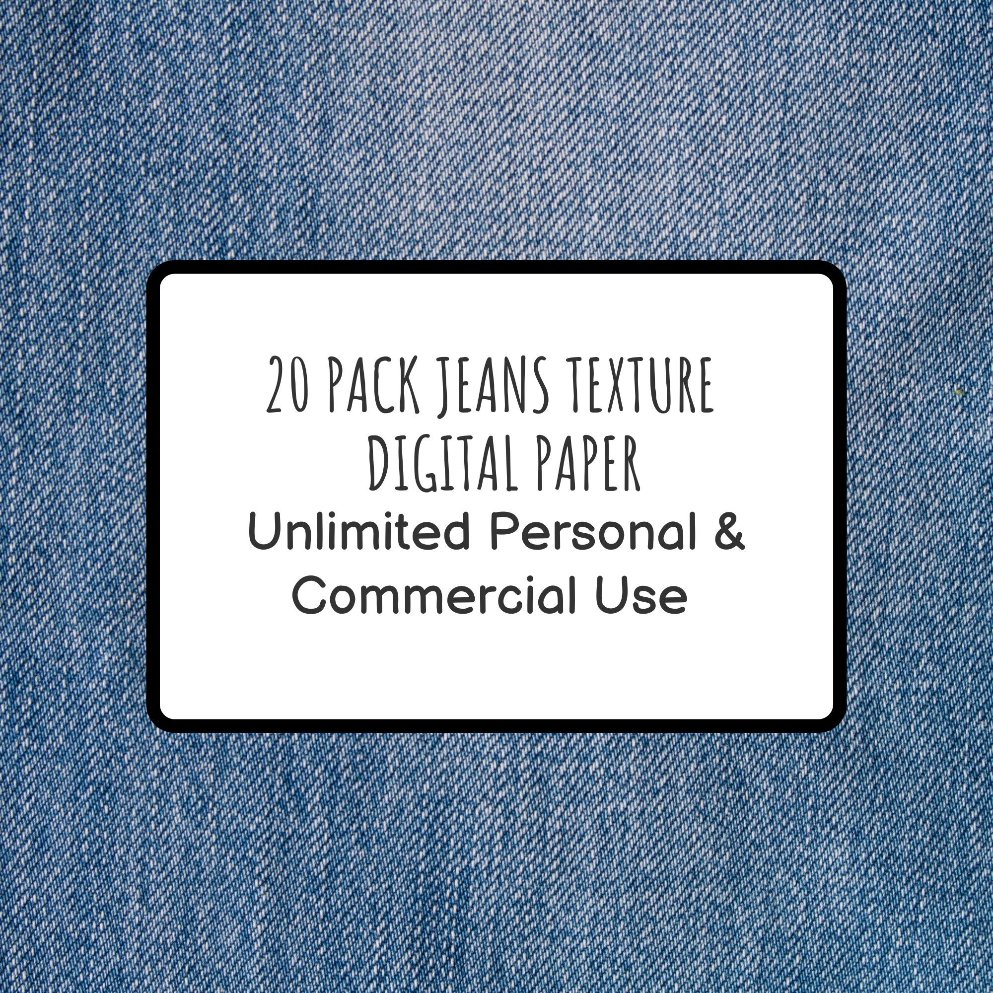 Denim Texture Digital Paper Pack Denim Digital Scrapbook - Etsy