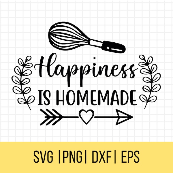 Happiness is Homemade Sign - Etsy