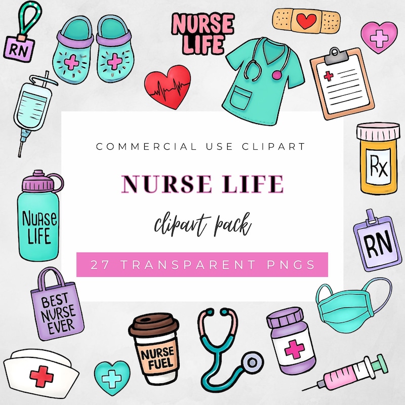 Nurse Images Clipart - Etsy