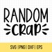 Random Crap SVG DXF Cutting File, Tote Bag Design Svg Cut File, Tote ...