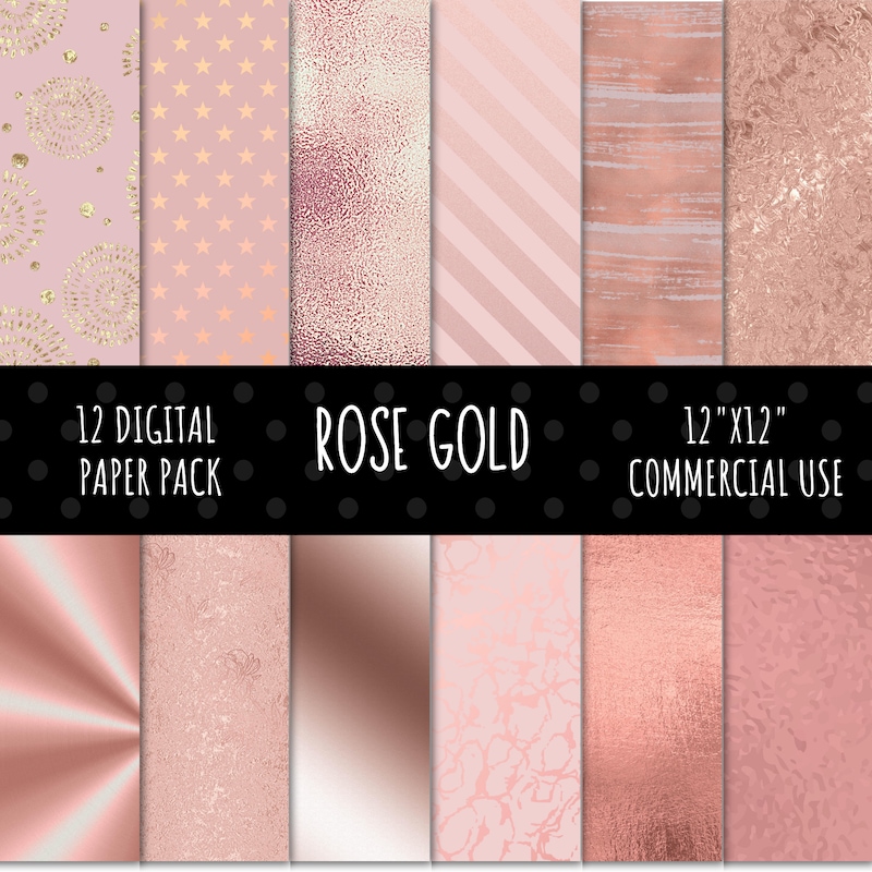 Rose Gold Paper - Etsy