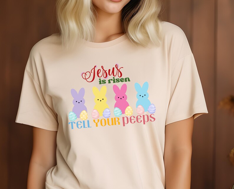 Jesus is Risen Tell Your Peeps Png, Easter Peeps PNG, Religious Easter ...