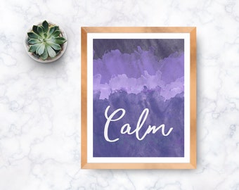 Calm Word Art - Etsy