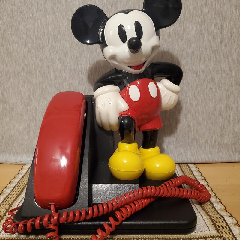 Mickey Mouse Telephone - Etsy