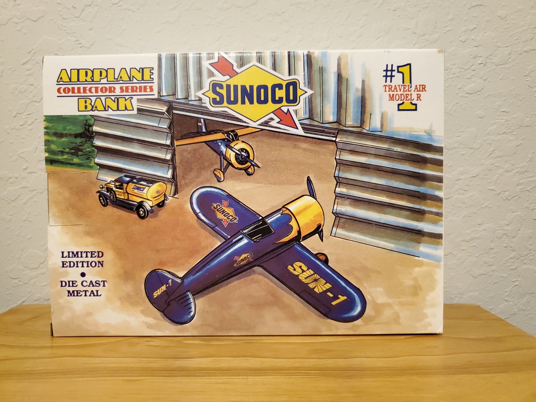 Sunoco Airplane Bank Collector's Series - Etsy