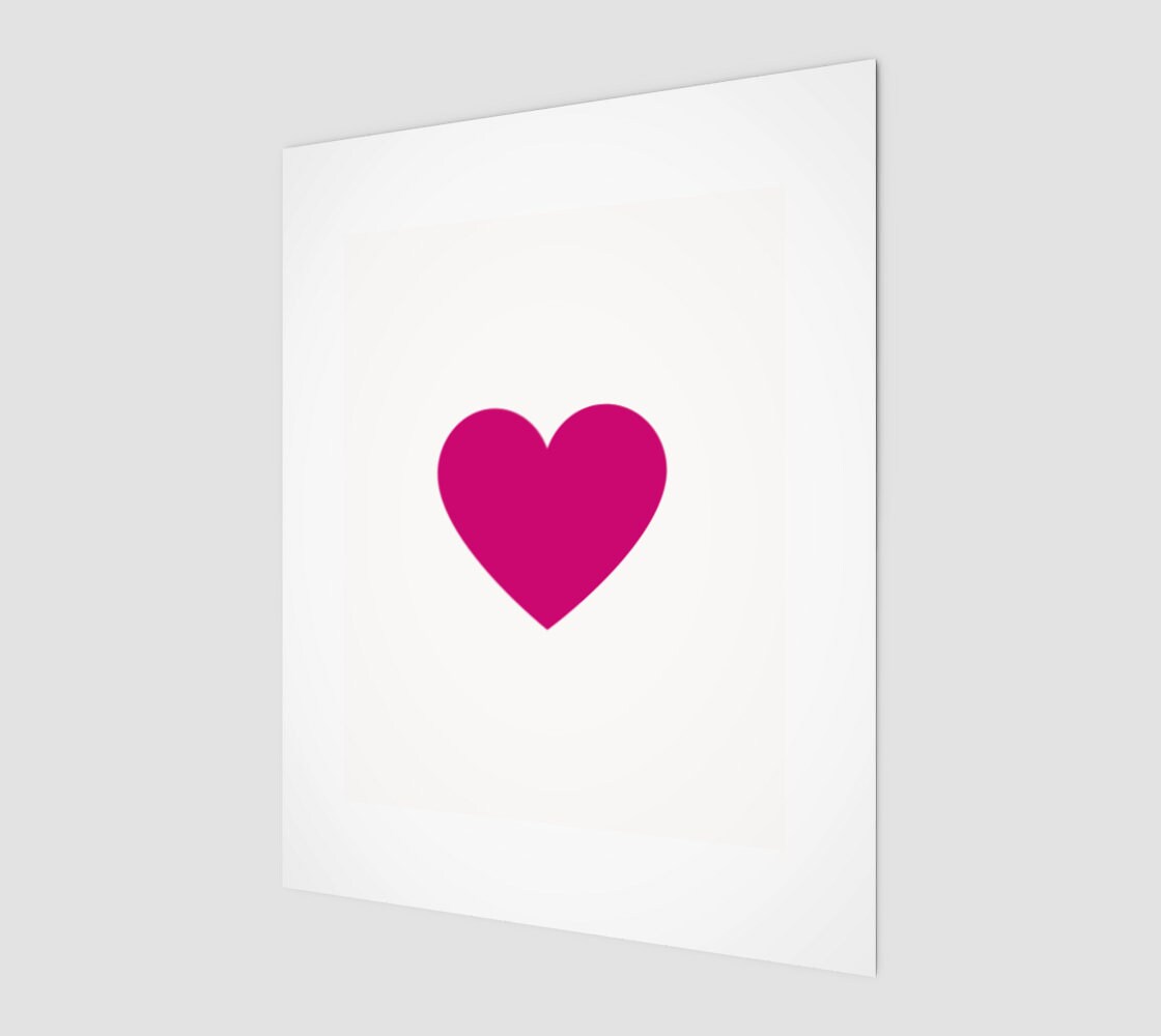 Bold Heart Art Print - Etsy