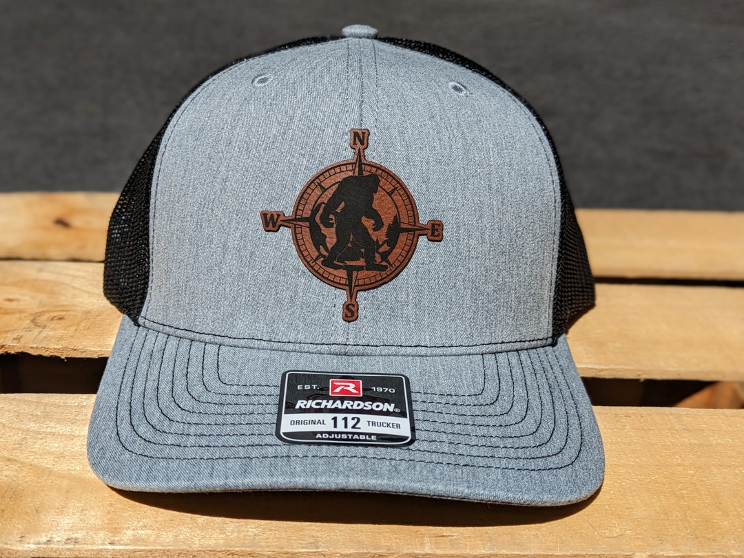 Bigfoot Compass Patch Trucker Hat - Etsy