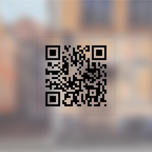 QR Code Sticker custom Transparent Stickers, Instagram Qr, Menu Qr ...