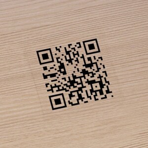 QR Code Sticker custom Clear Sticker Qr Code Transparent - Etsy