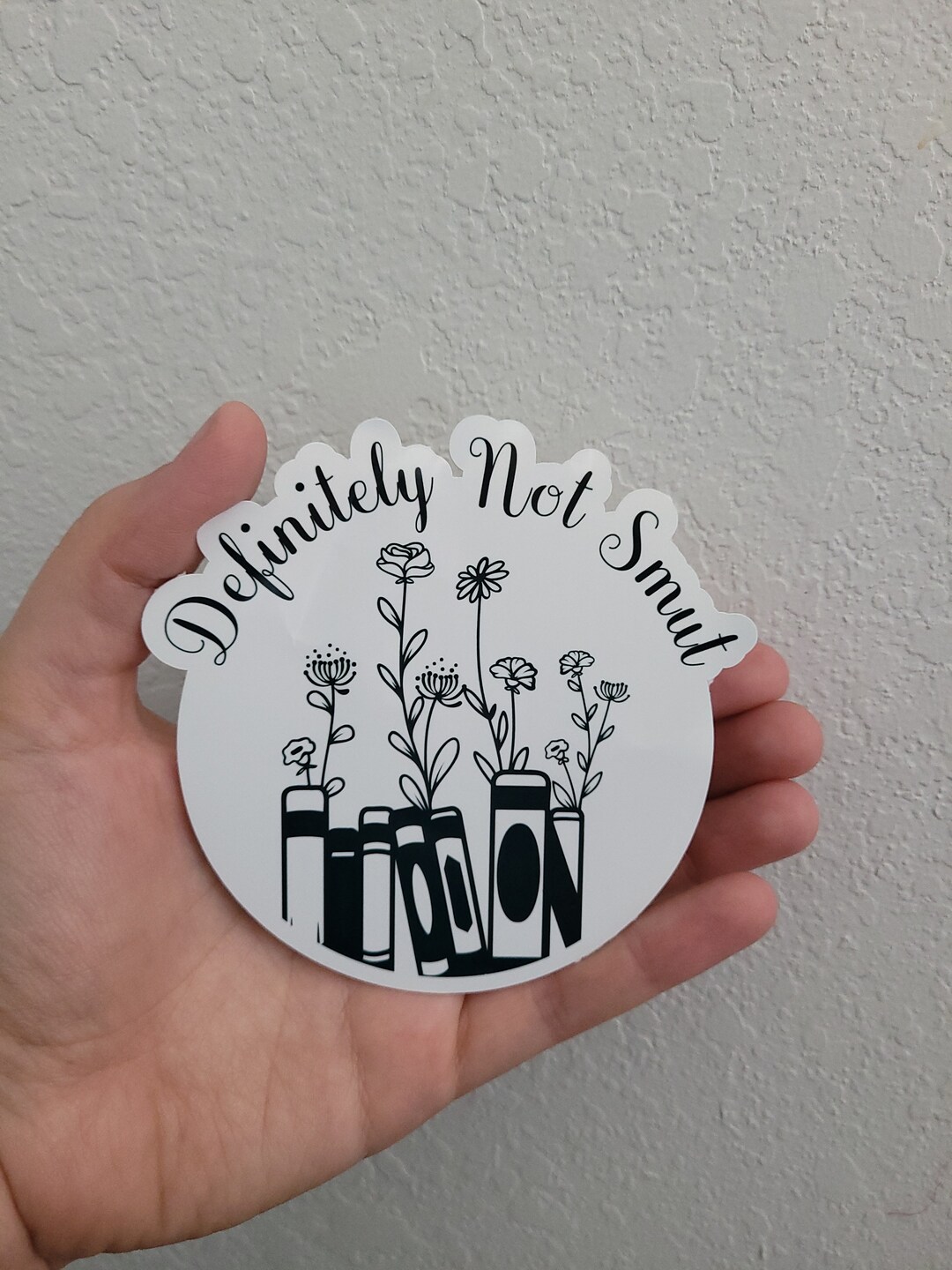 Definitely Not Smut Sticker Glossy Sticker Book Reader - Etsy