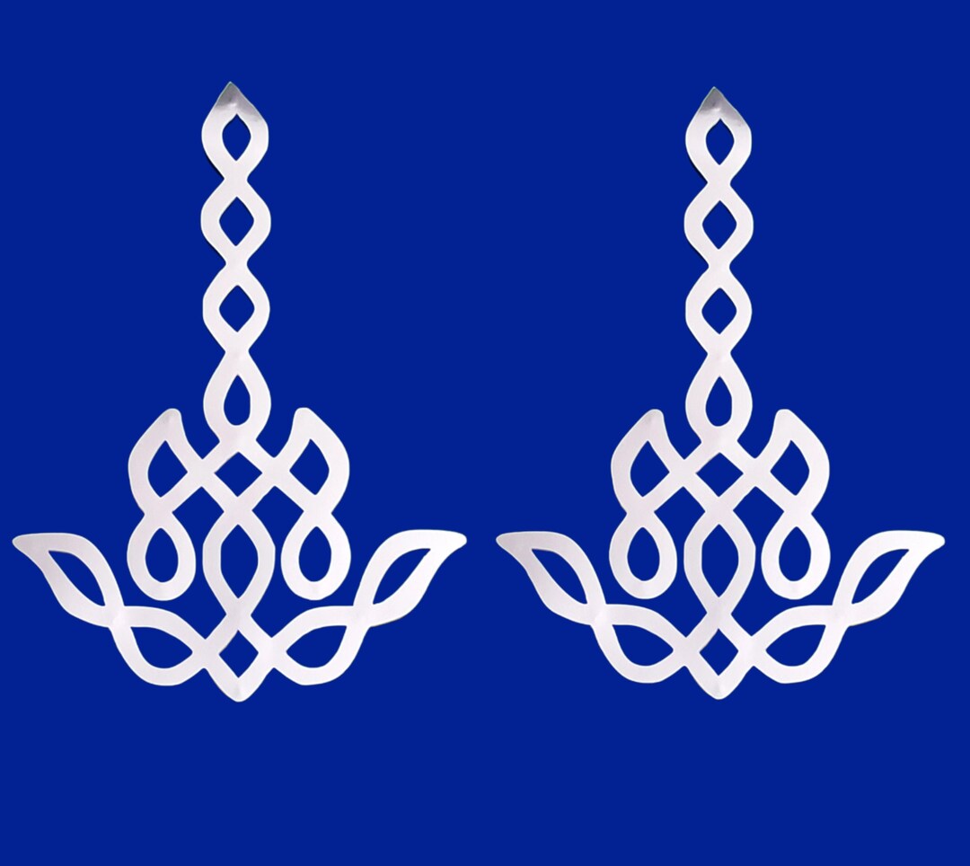 Set of Two Kolam Deepa Cut Outs 17 X 11.5 Inches, Gruhapravesam ...