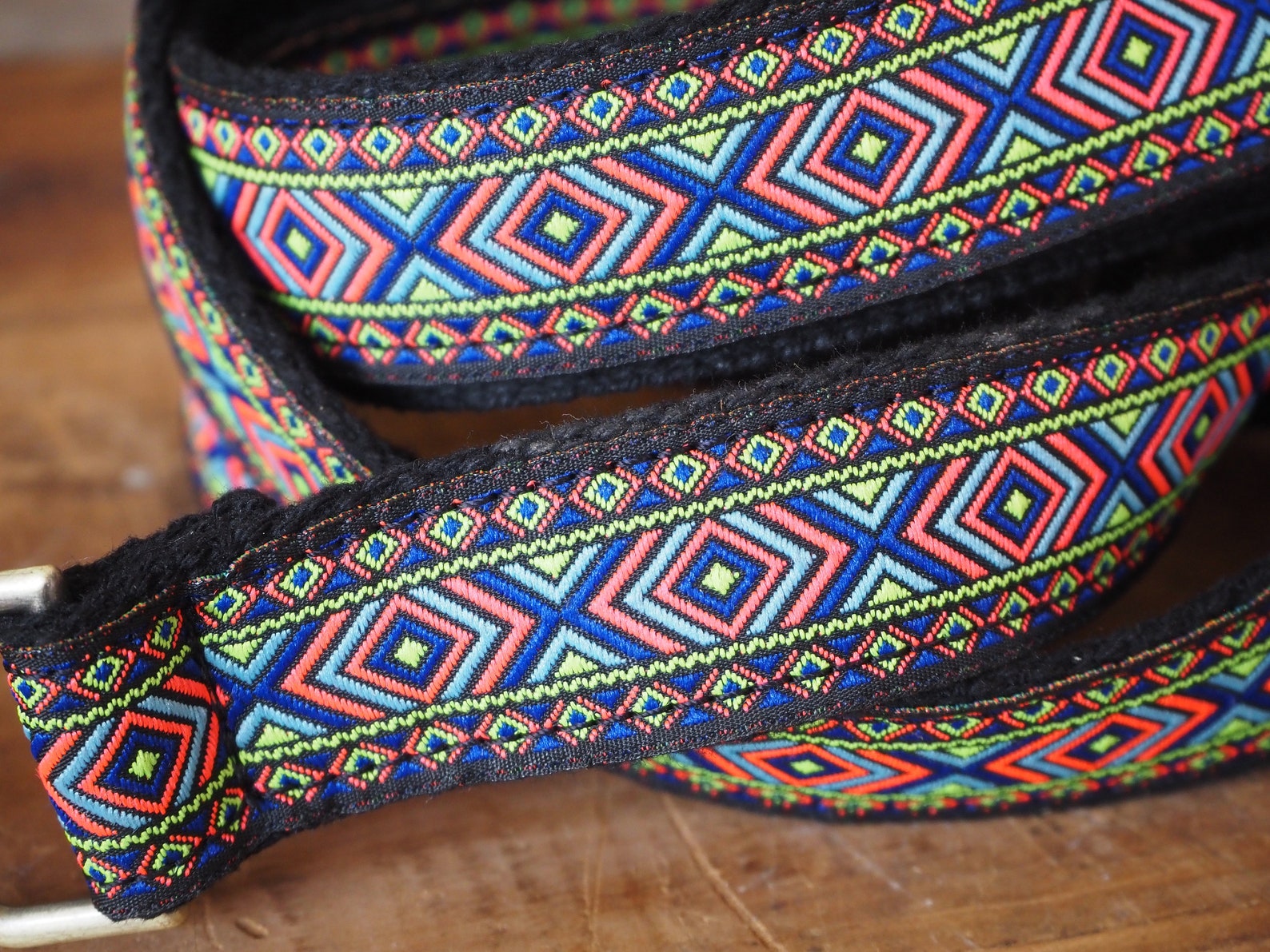 Slim Retro Purse Strap, Geometric Pattern, Replacement Crossbody Strap ...