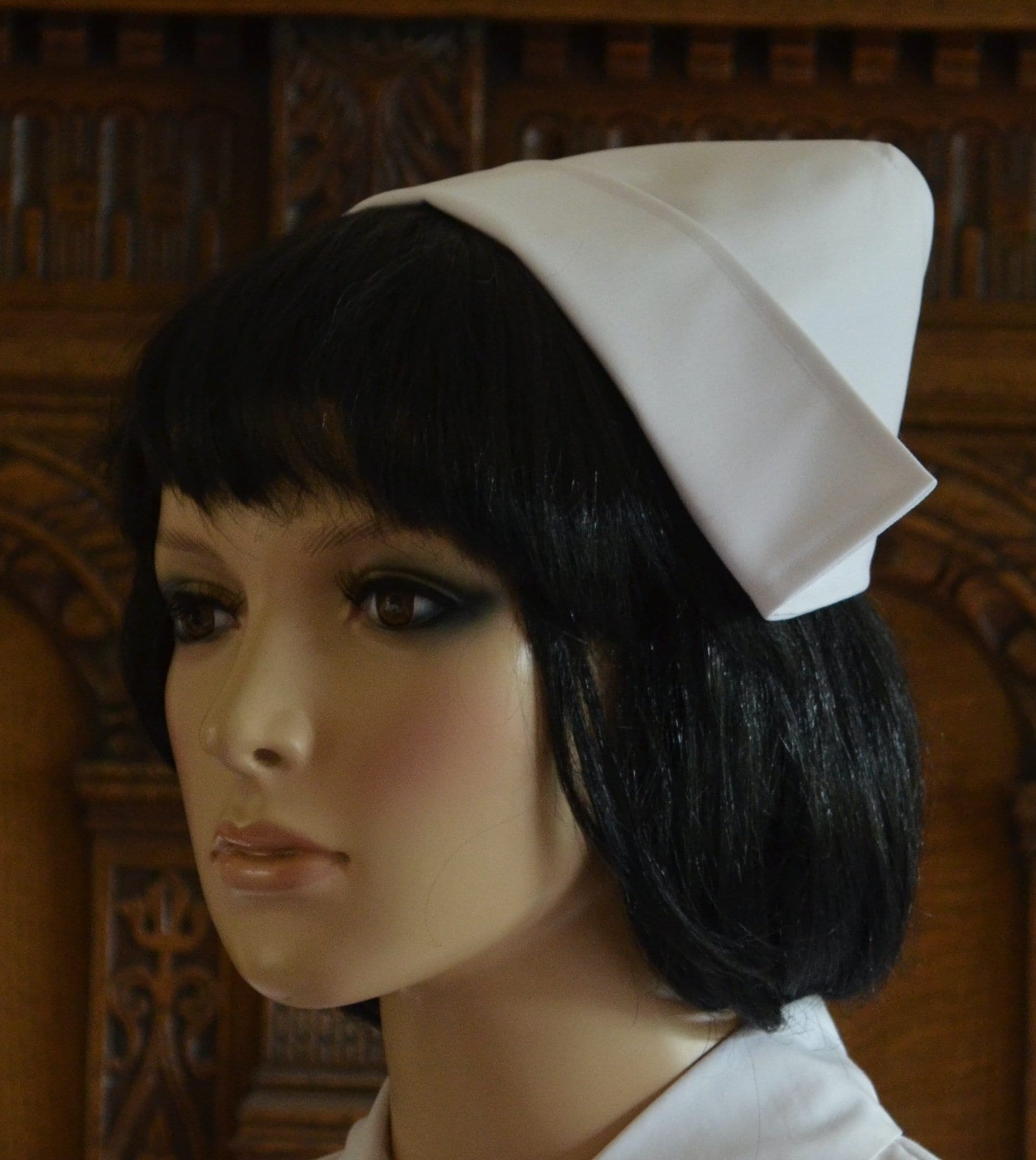 Old Fashioned Style White FABRIC NURSE HAT Hospital Nurse Cap - Etsy