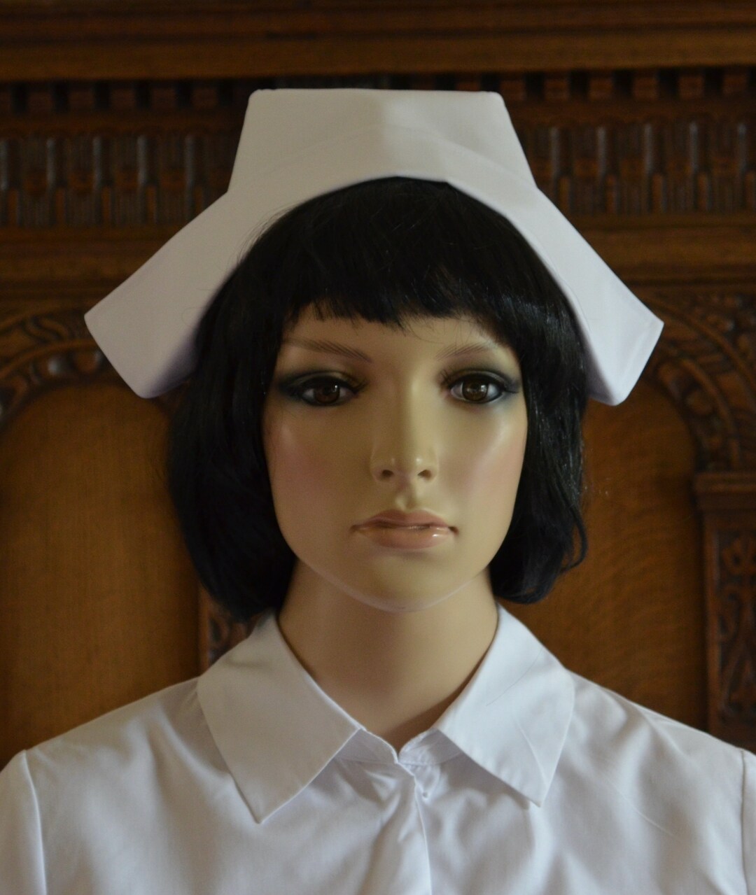 Old Fashioned Style White FABRIC NURSE HAT Hospital Nurse Cap - Etsy