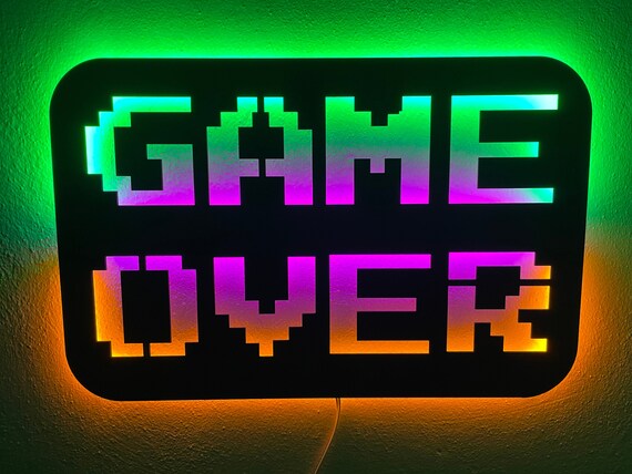 Combination Art & Collectibles GAME OVER wall panel Painting etna.com.pe