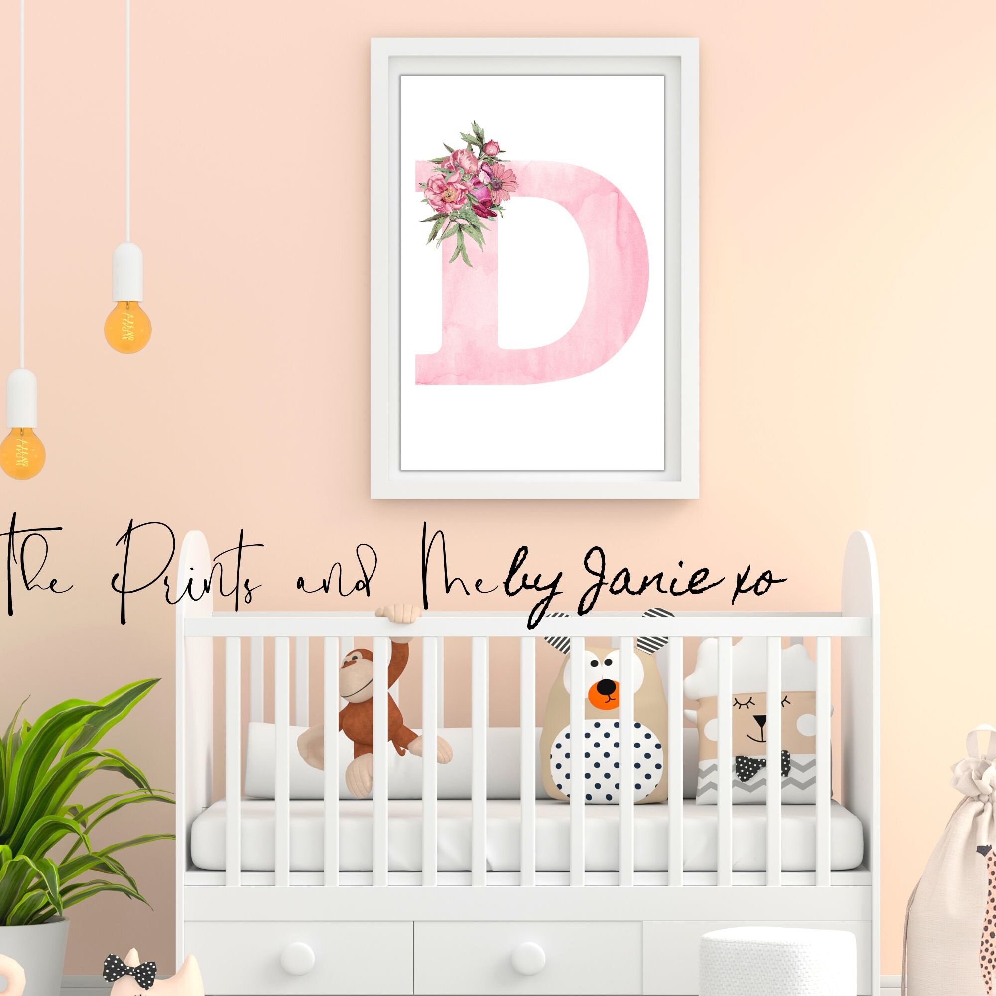 Capital Letter D Pink Letter D Alphabet Art Printable - Etsy Canada