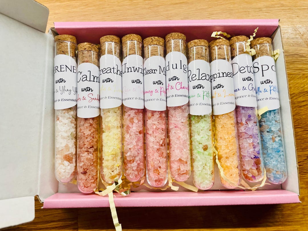 Luxury Bath Salt Gift Box Set - Etsy UK