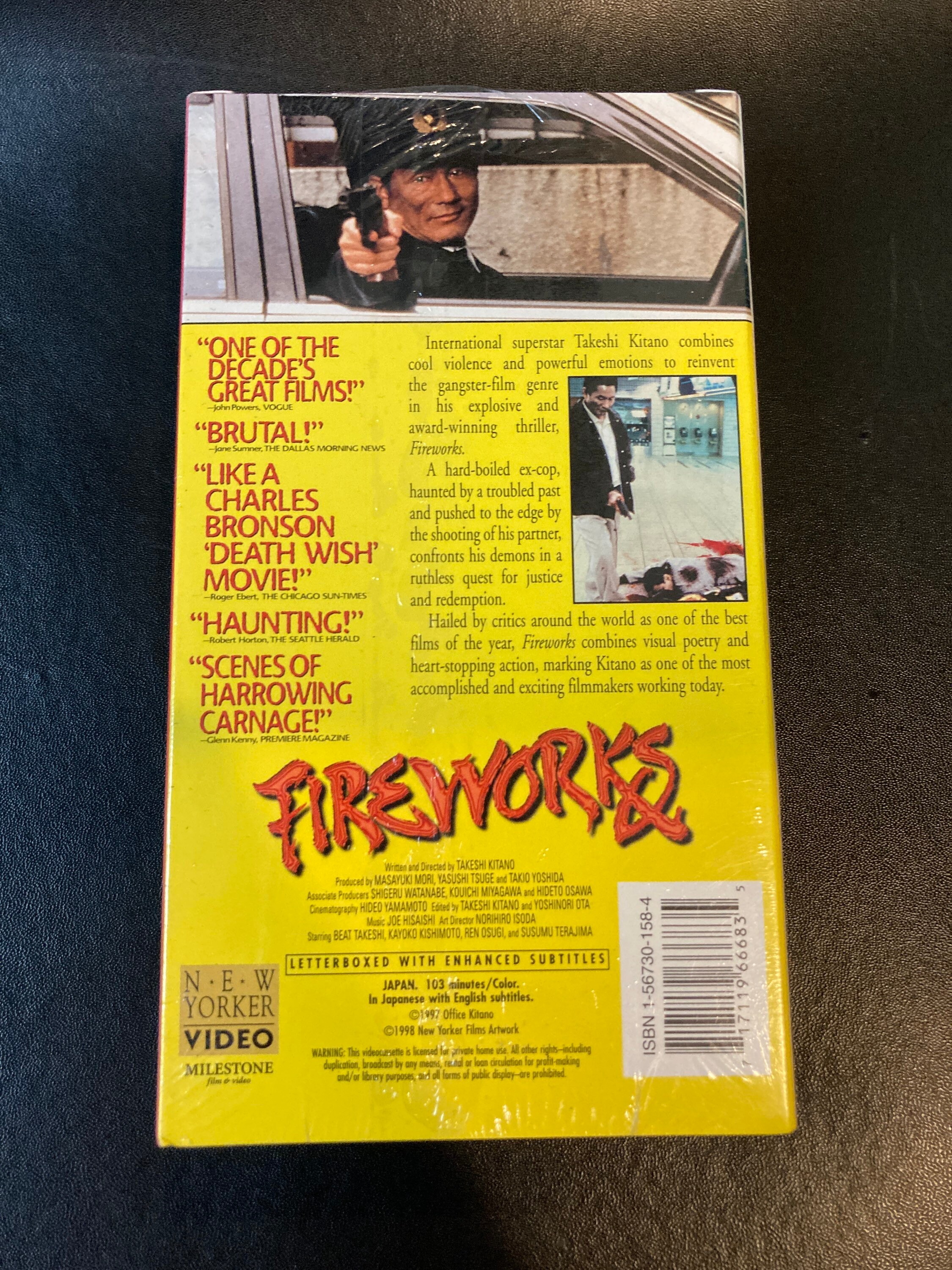 Takeshi Kitanos Fireworks VHS NEW/SEALED - Etsy