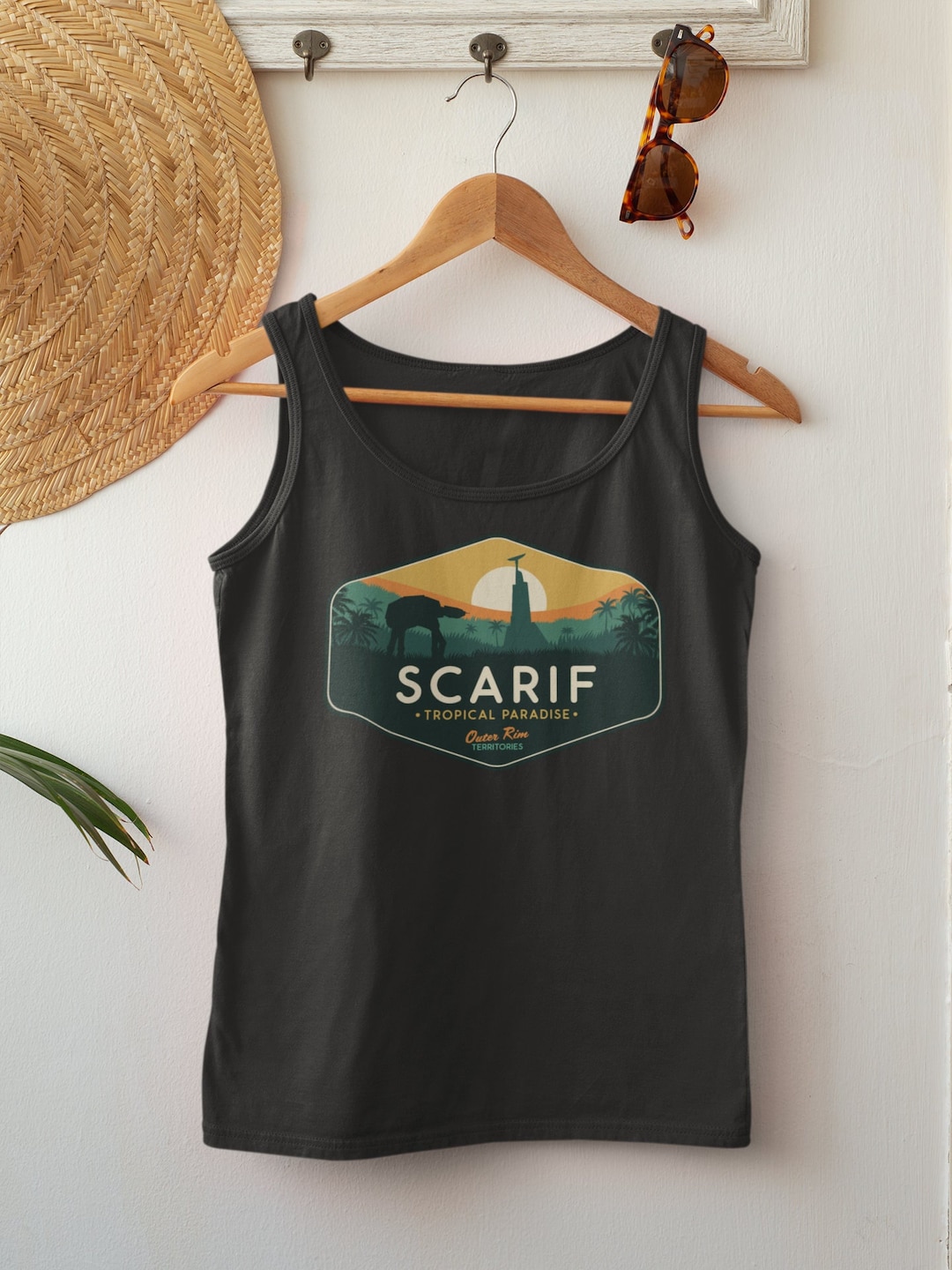 Scarif Planet Tank Top: Star Wars Tropical Paradise Unisex Shirt - Etsy