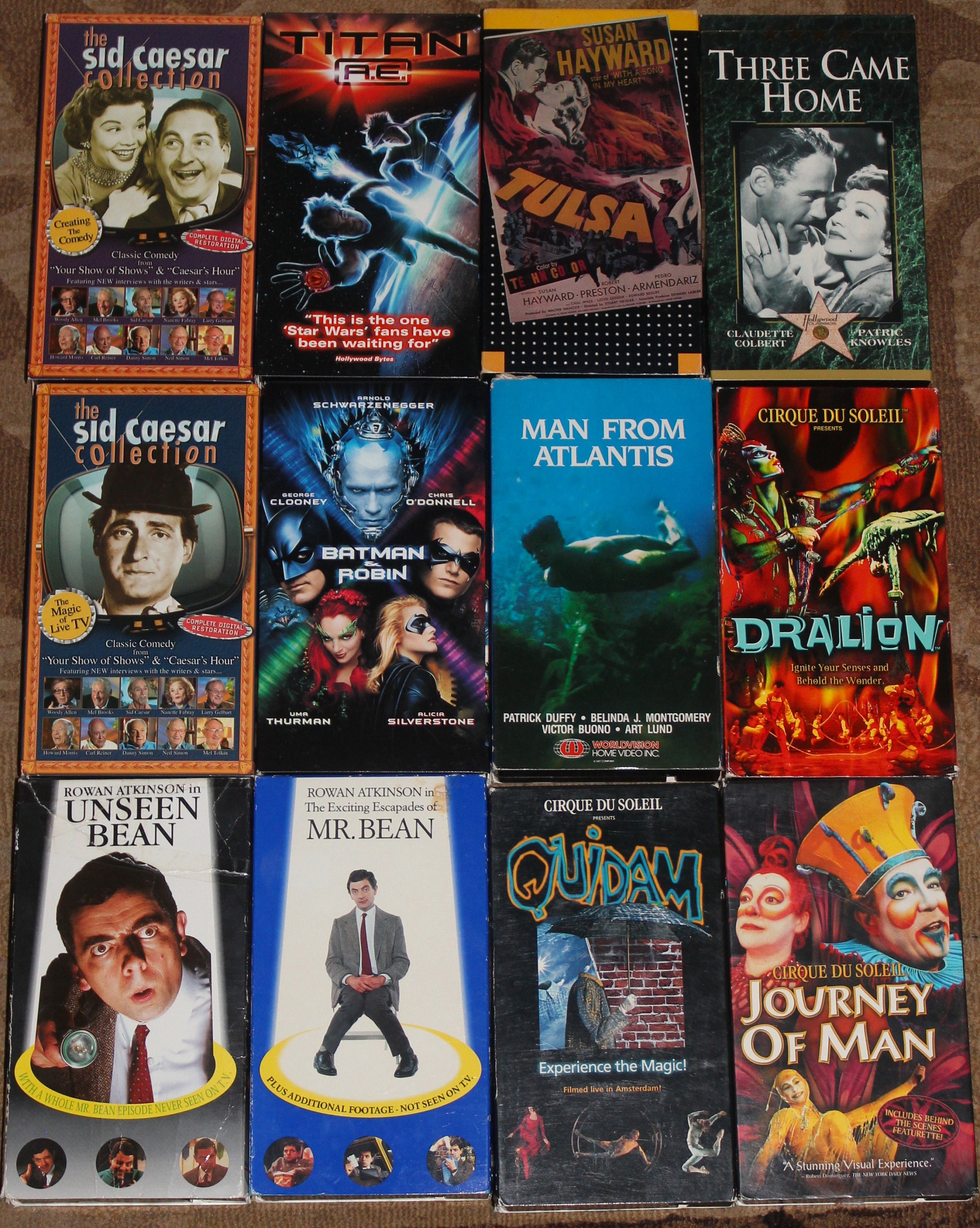 VHS Movies Hollywood Blockbusters James Bond Batman Monty Python ...