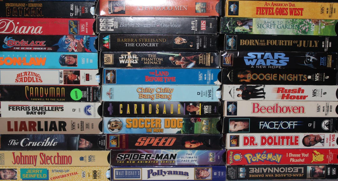 VHS Movies | Hollywood Blockbusters | James Bond | Batman | Monty ...